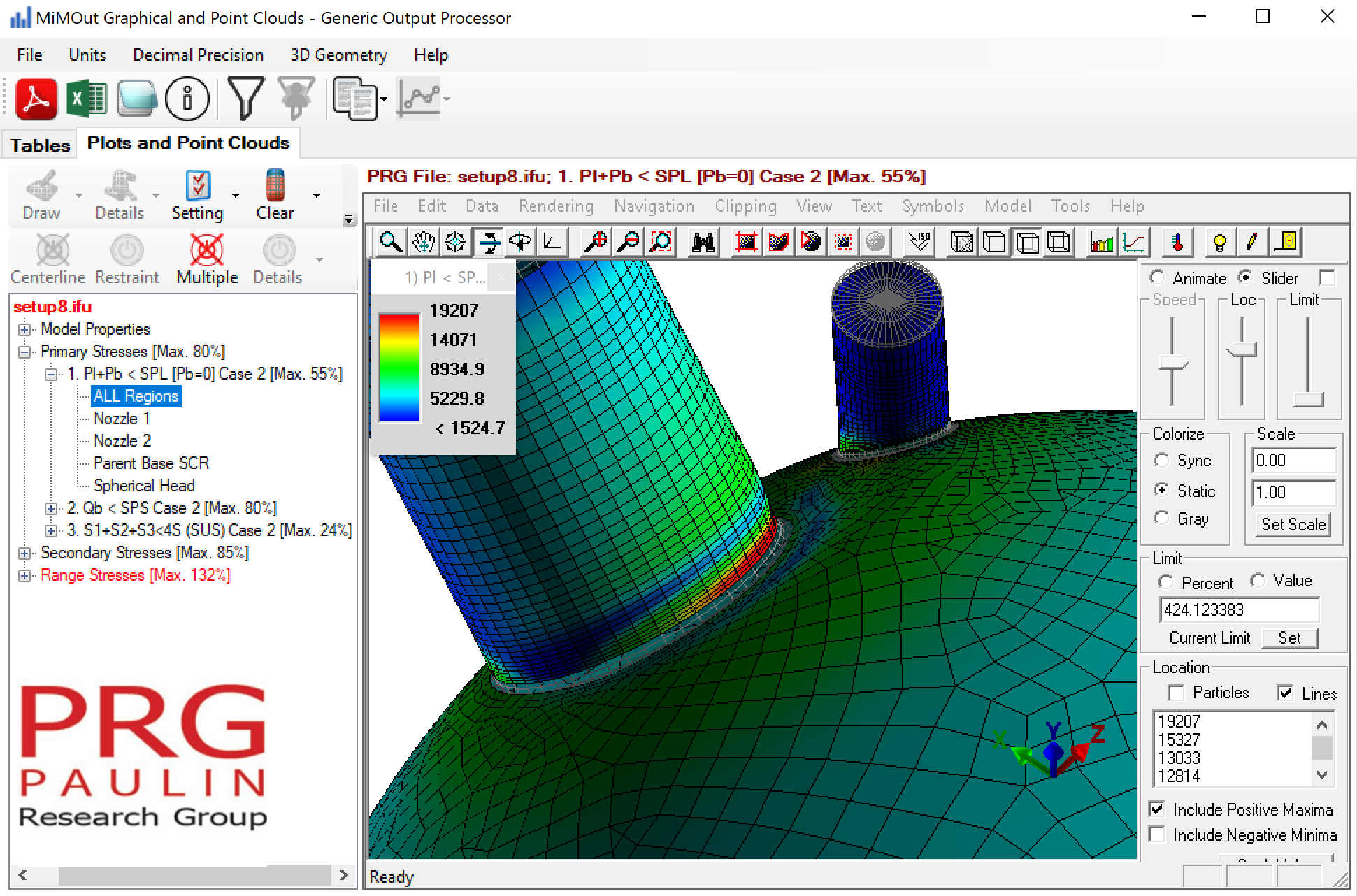 PVPTPro: FEA Pressure Vessel Nozzle Design Calculator